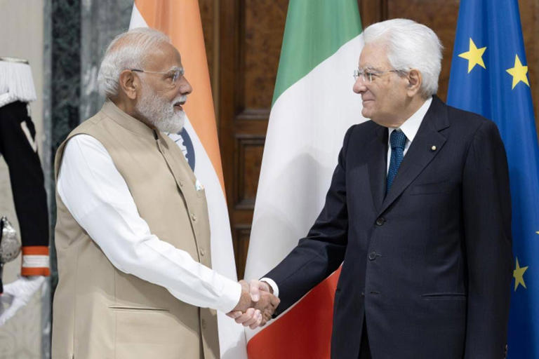 Mattarella incontra Modi: "Intensificare al massimo la nostra ...