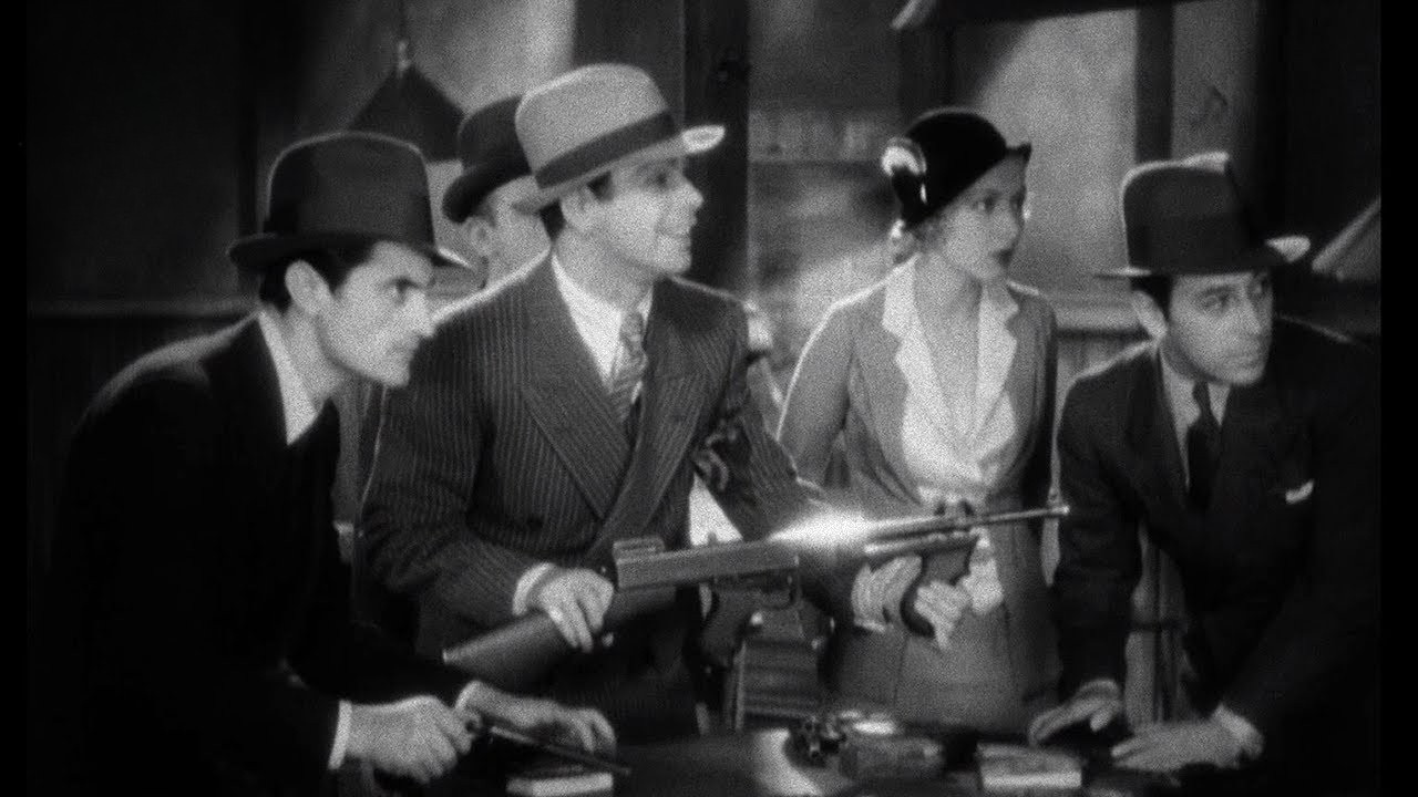 Gangsters Shootout Through Town Scarface (1932)