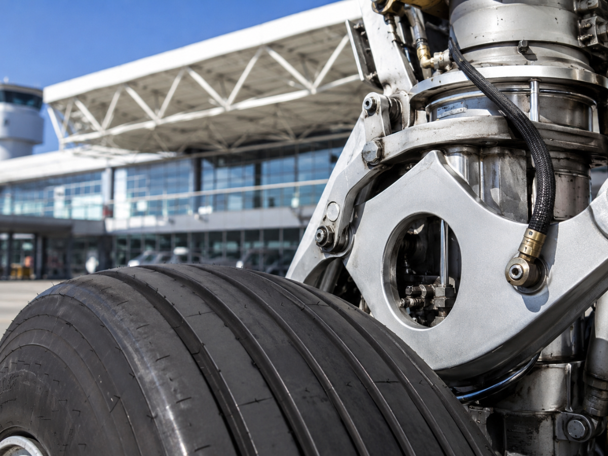 How aeroplane tyres handle the massive impact of jet landings