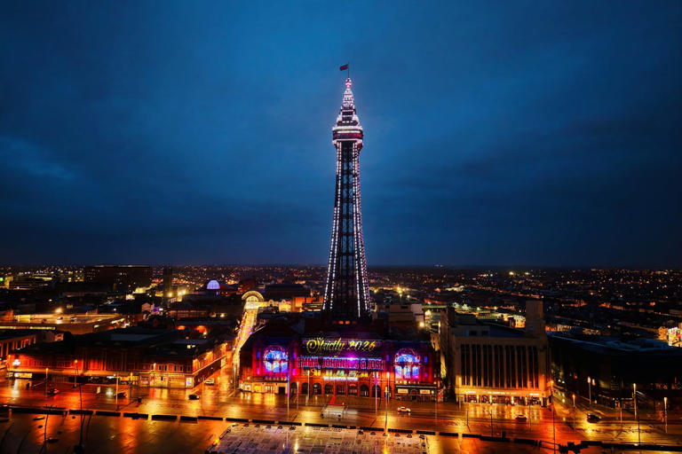 Blackpool Tower lights up for new Strictly Come Dancing new hosts