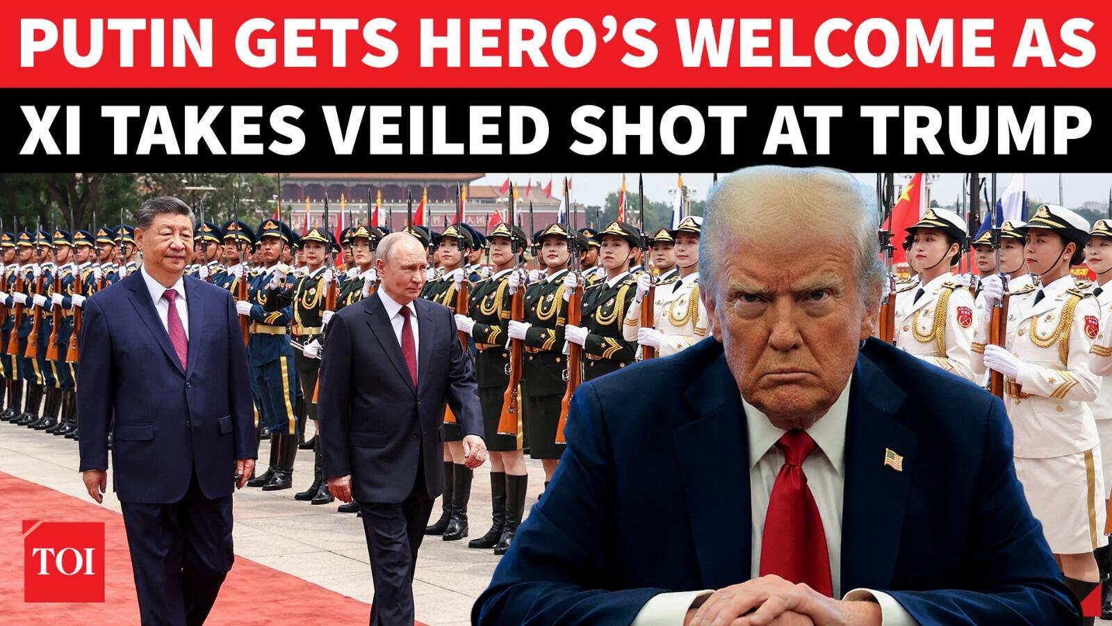 China’s Xi welcomes Putin 'like a king', takes 'veiled dig' at US after ...