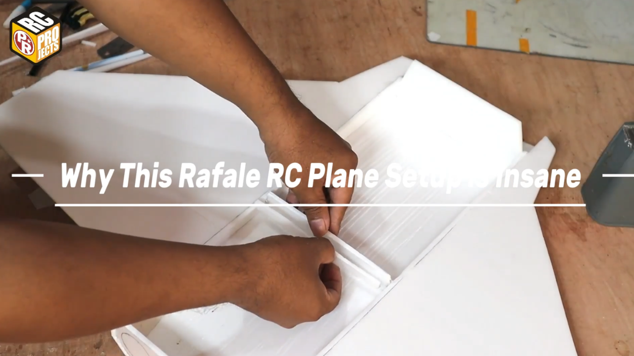 Building Rafale RC plane with powerful launcher system