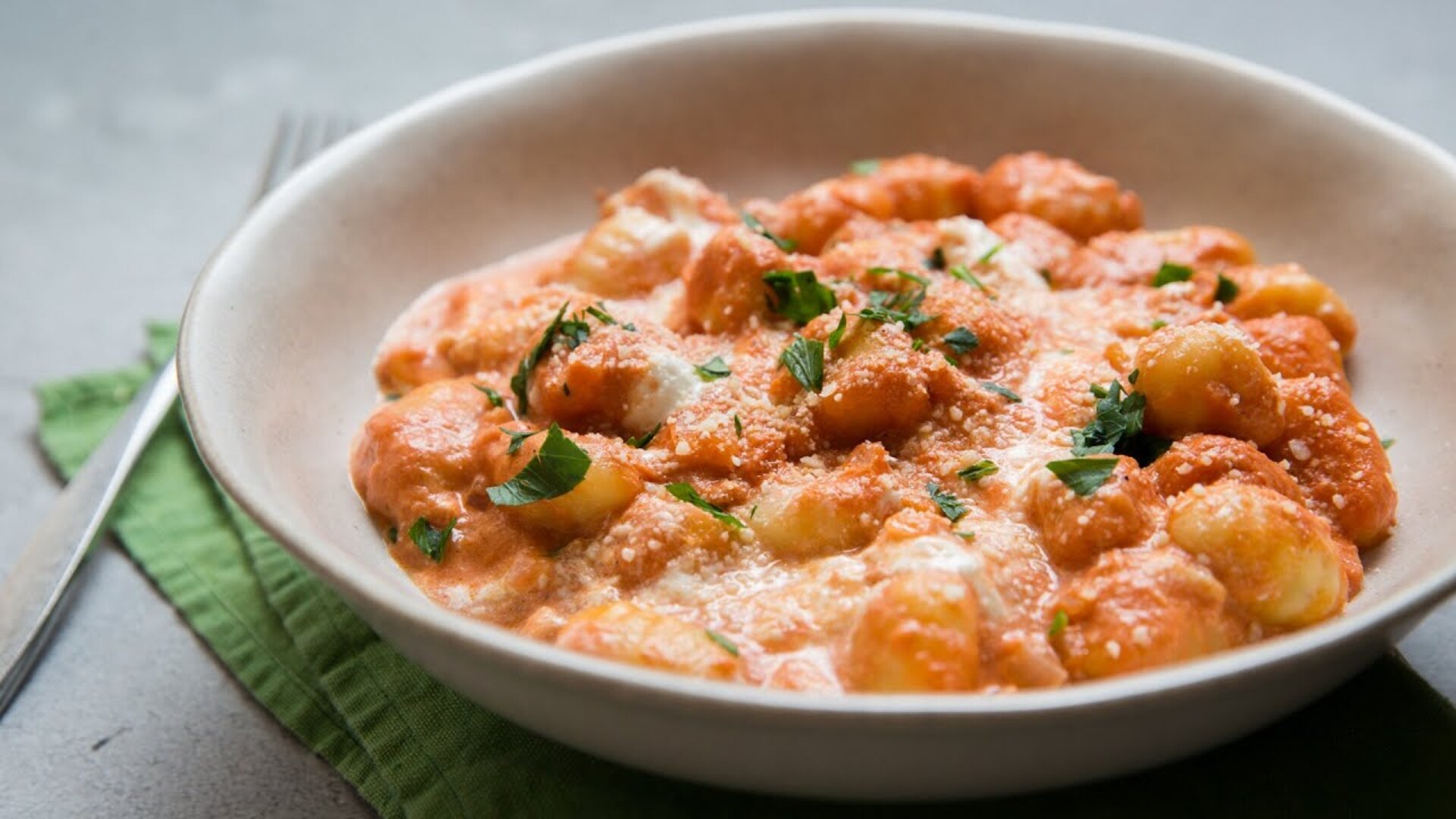 Easy gnocchi alla vodka with burrata recipe
