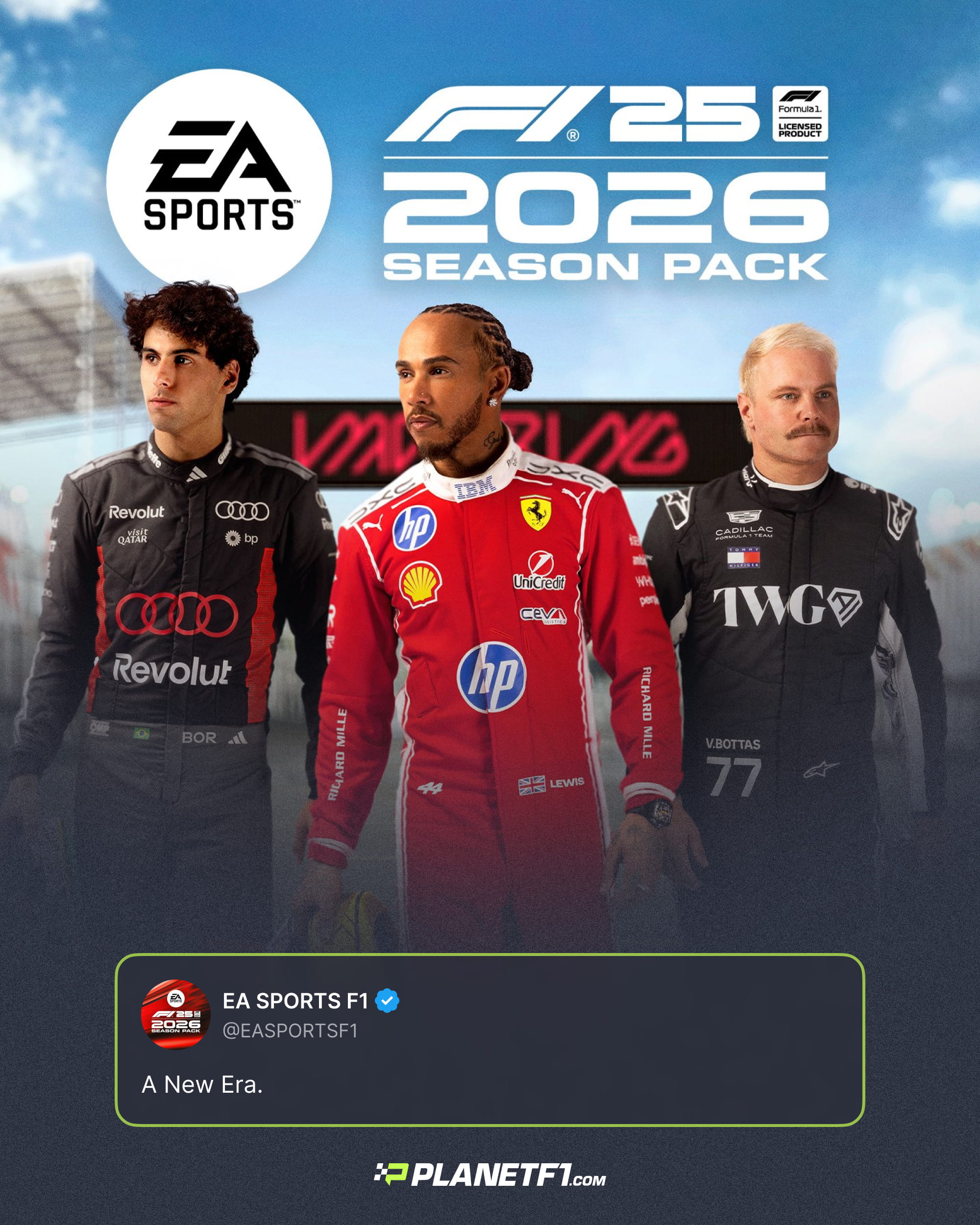 First look: Lewis Hamilton takes centre stage in F1 26 game announcement