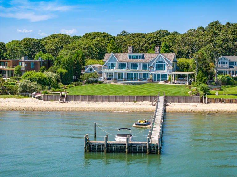 Luxe Hamptons estates with rare private piers and deep-water docks
