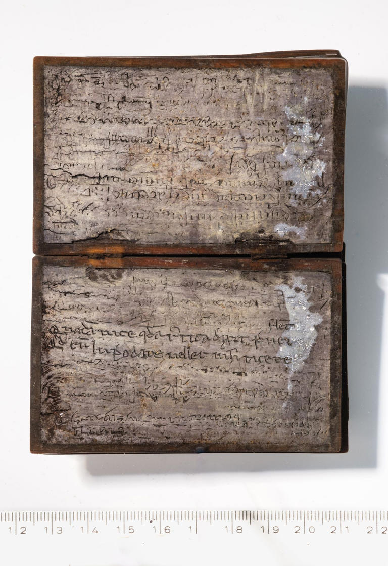 Notebook recovered in remarkable condition from 800-year-old latrine