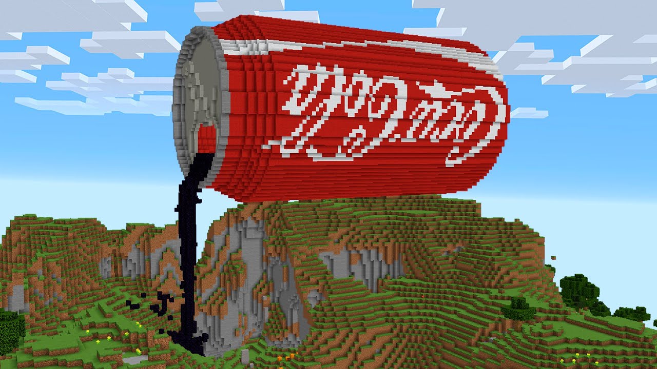 Trapping 100 kids inside a Minecraft Coke can