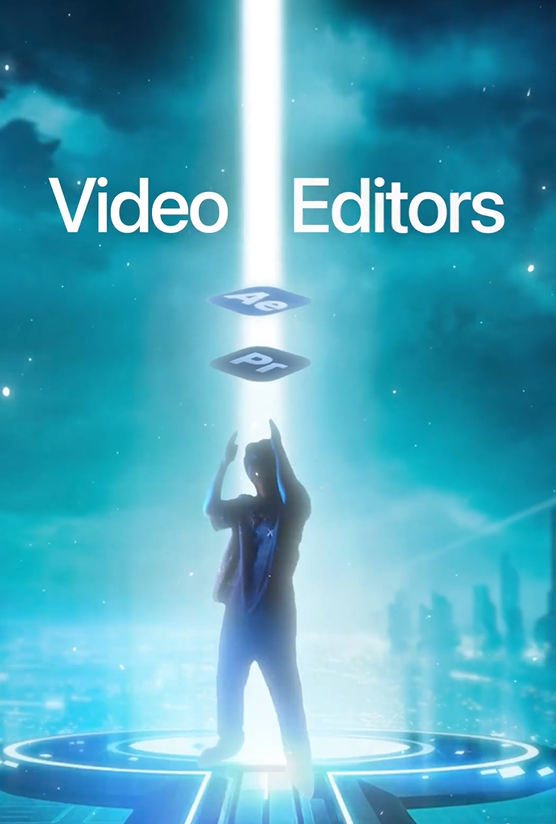 Free glowing shiny text preset for After Effects and Premiere Pro