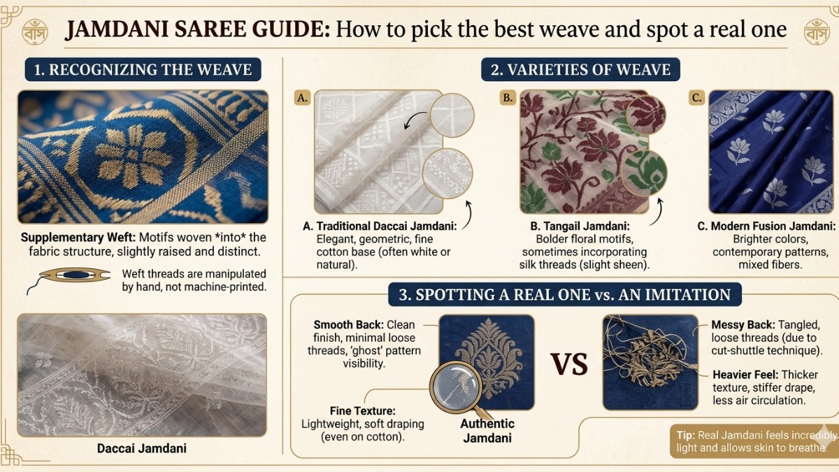 Jamdani saree guide: How to pick the best weave and spot a real one