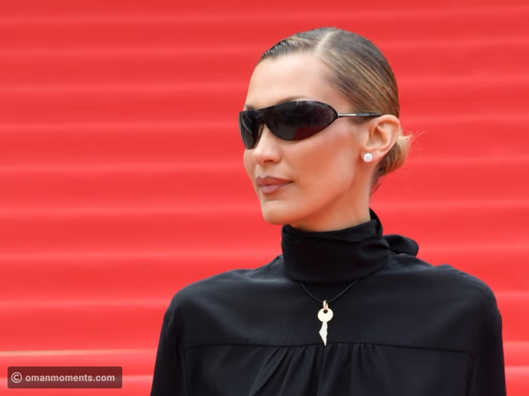 Bella Hadid wears Palestinian necklace at Cannes 2026