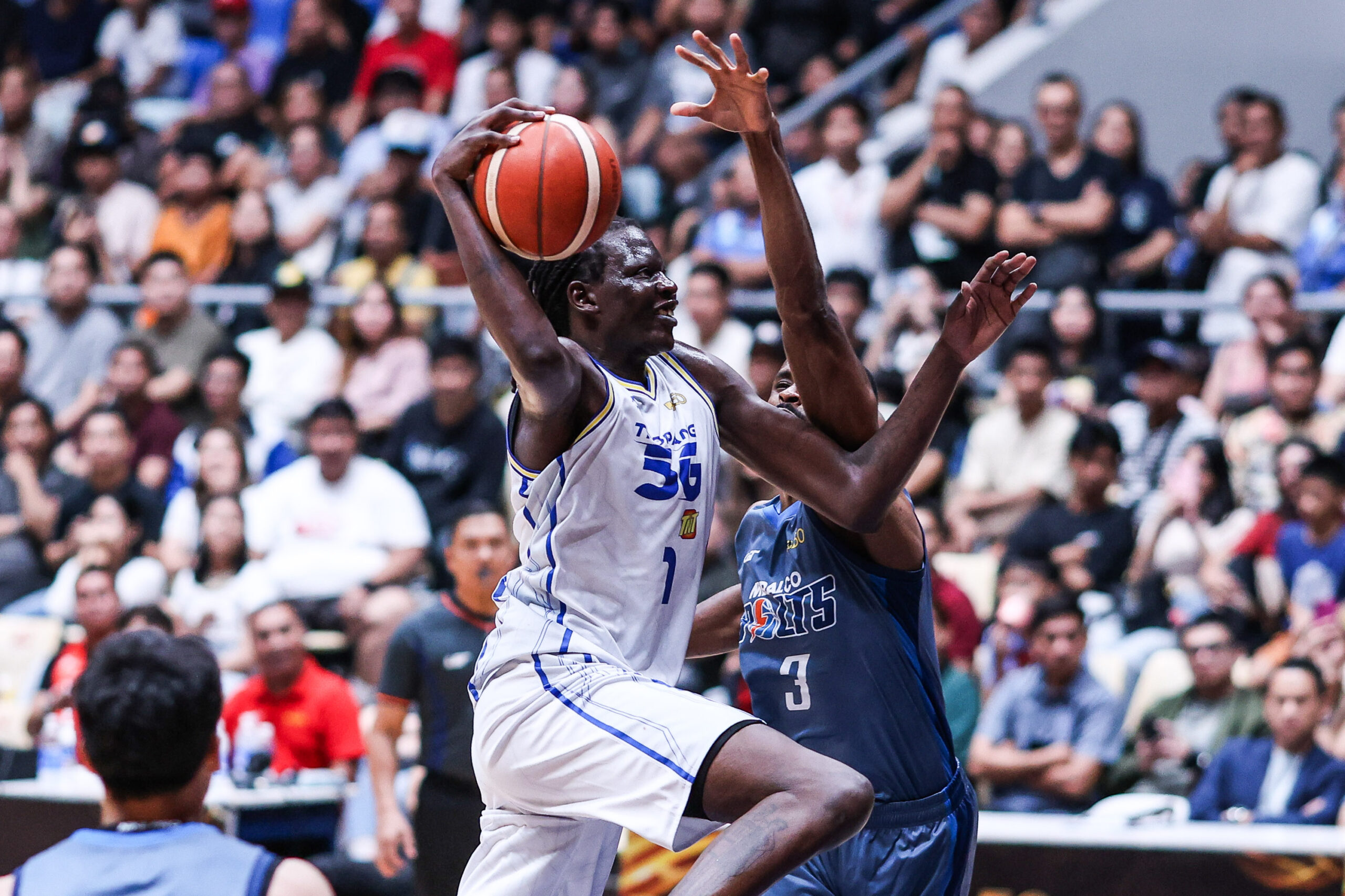 PBA: Bol Bol, TNT survive Meralco rally to draw first blood in semis