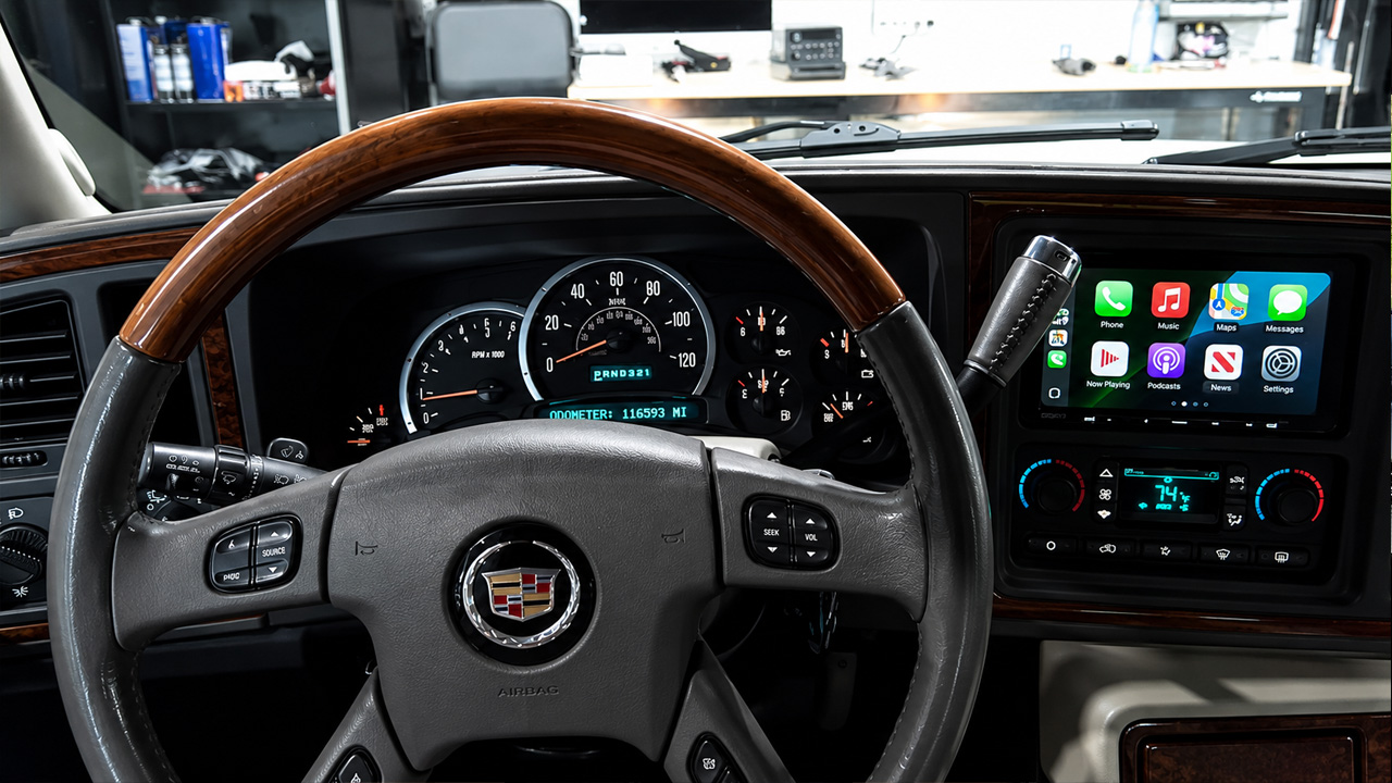 Upgrading old school Cadillac with modern infotainment system