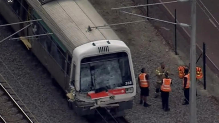 Three hospitalised, commuter chaos after truck and train collide