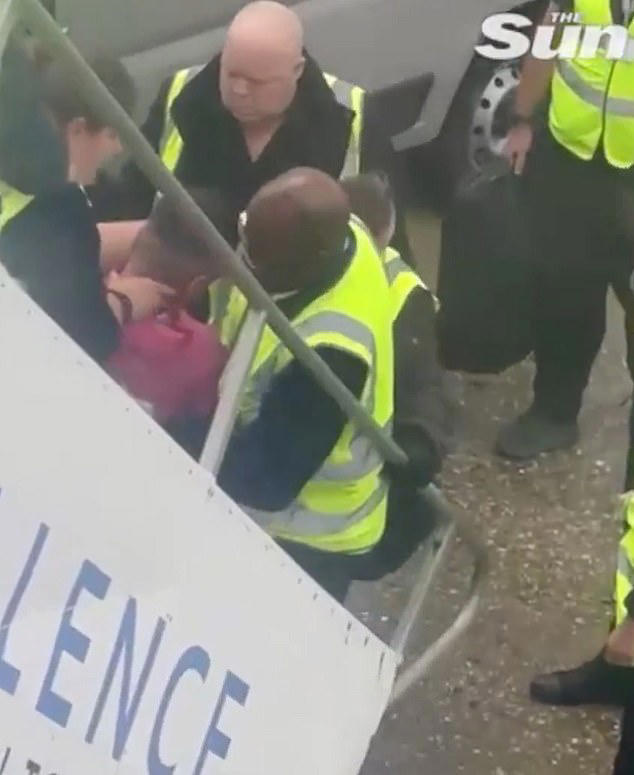 Sex criminal spits on British families as he is deported from UK on ...