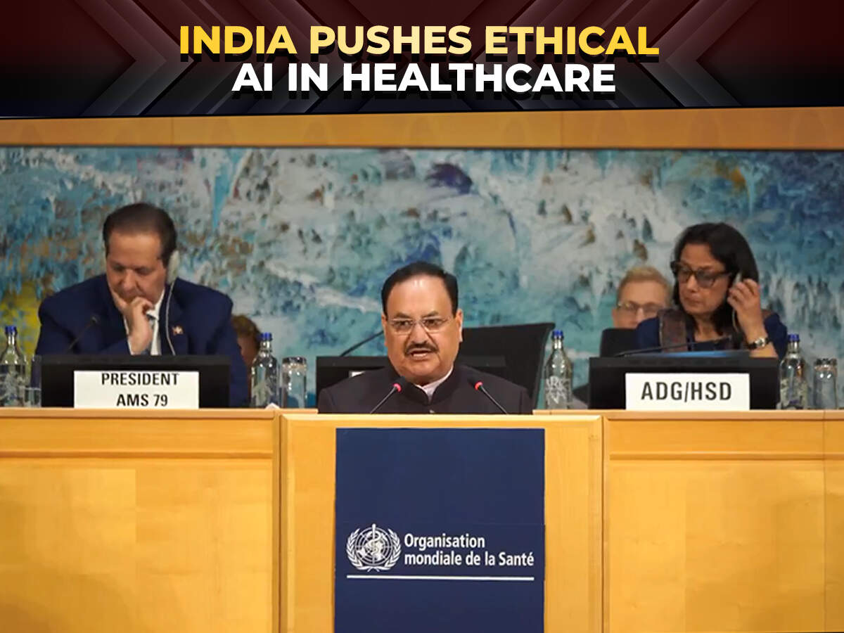 Future of AI depends on ethical systems, JP Nadda at WHO assembly in Geneva