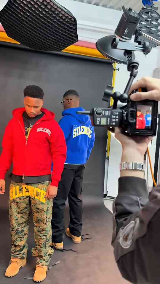 Behind the scenes of my clothing brand shoot