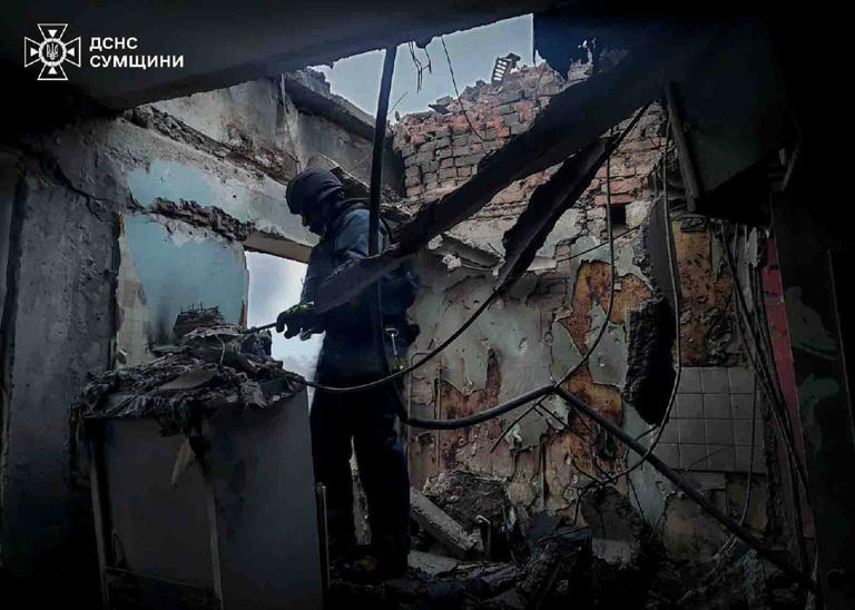 Russian strike on Konotop injures eight, damages residential buildings ...