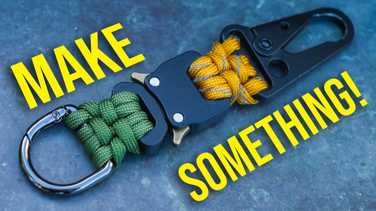 Stop consuming, start creating quick release keychain DIY guide