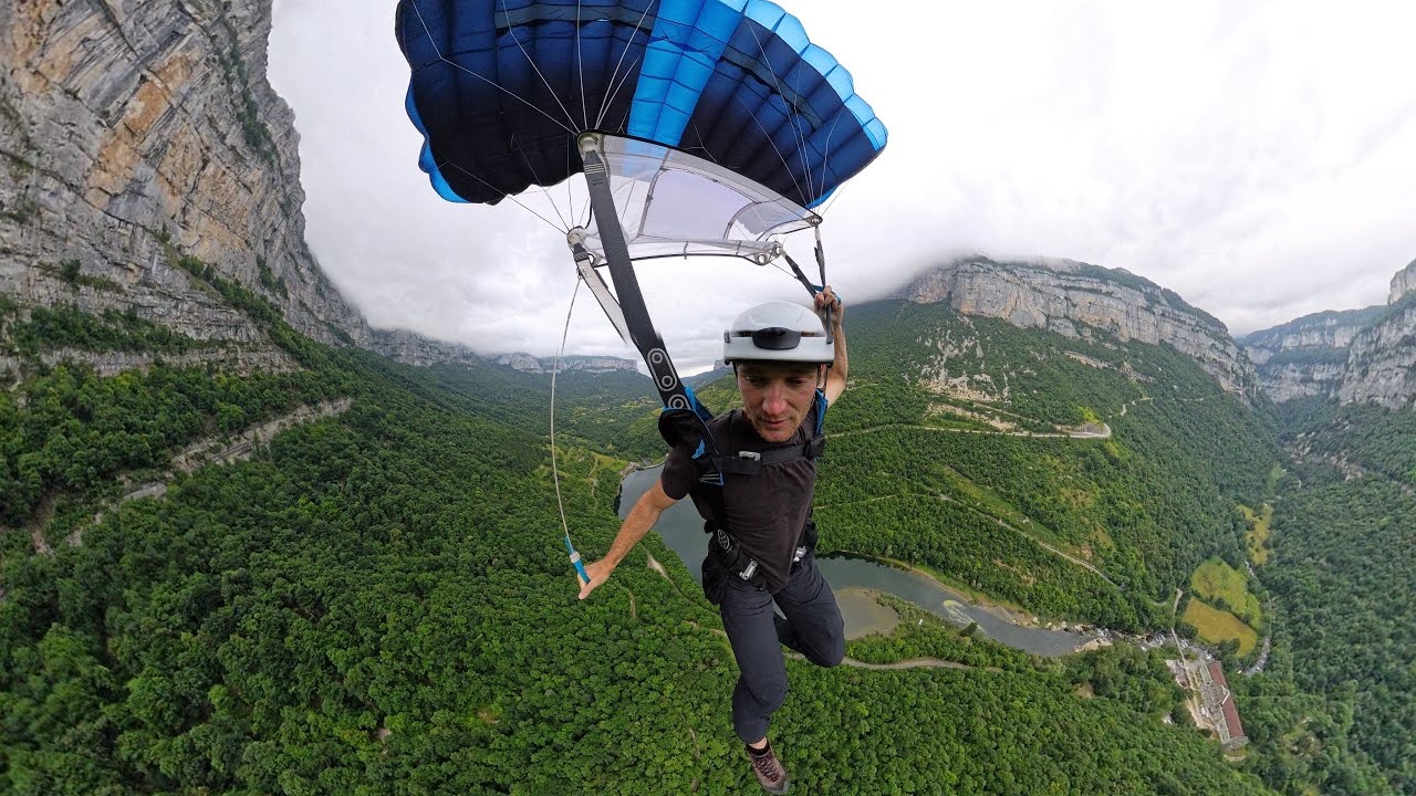 At maximum adrenaline above the drop… every step feels out of control