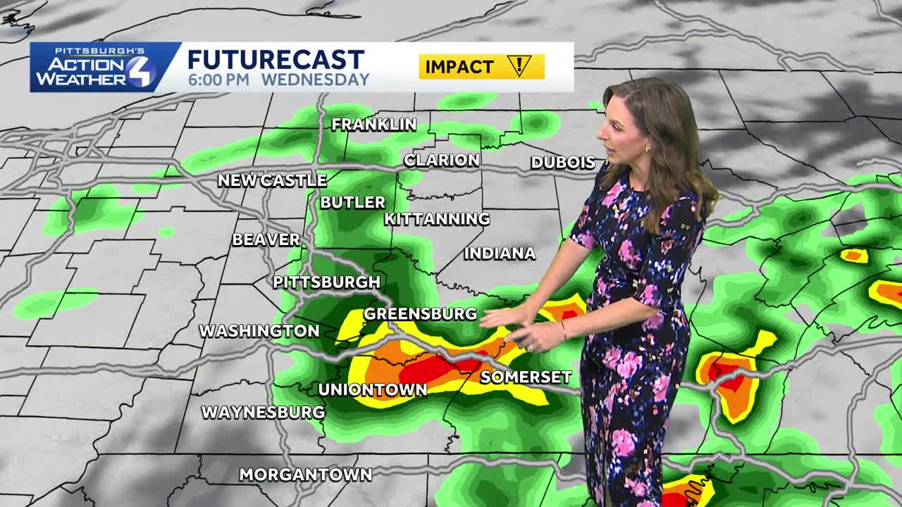 Impact day: Scattered rain and storms for western PA