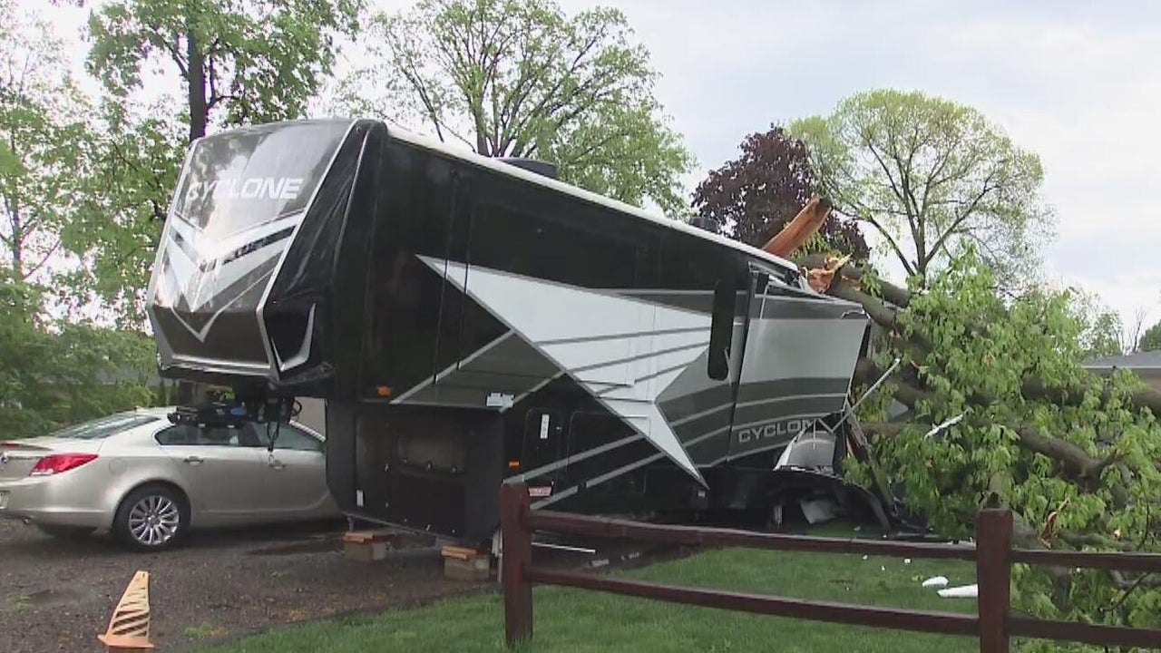 Storm damage in Milford