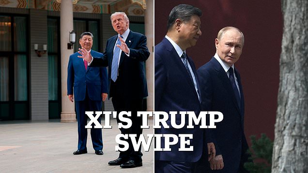 Xi Jinping's veiled swipe at Trump during Putin's China visit