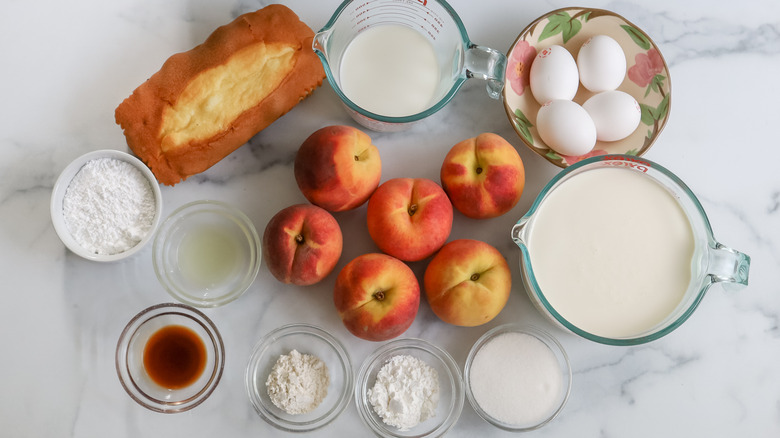 Summer peaches and cream trifle recipe