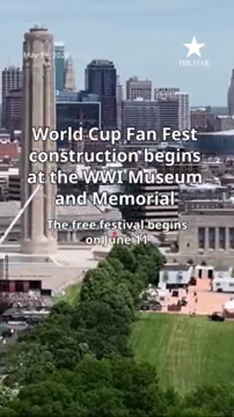 The FIFA Fest is taking shape on the grounds of the World War I ...