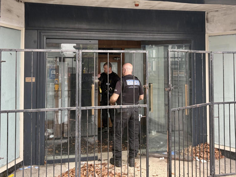 Two men appear at court after police raid on former Eyres building in ...