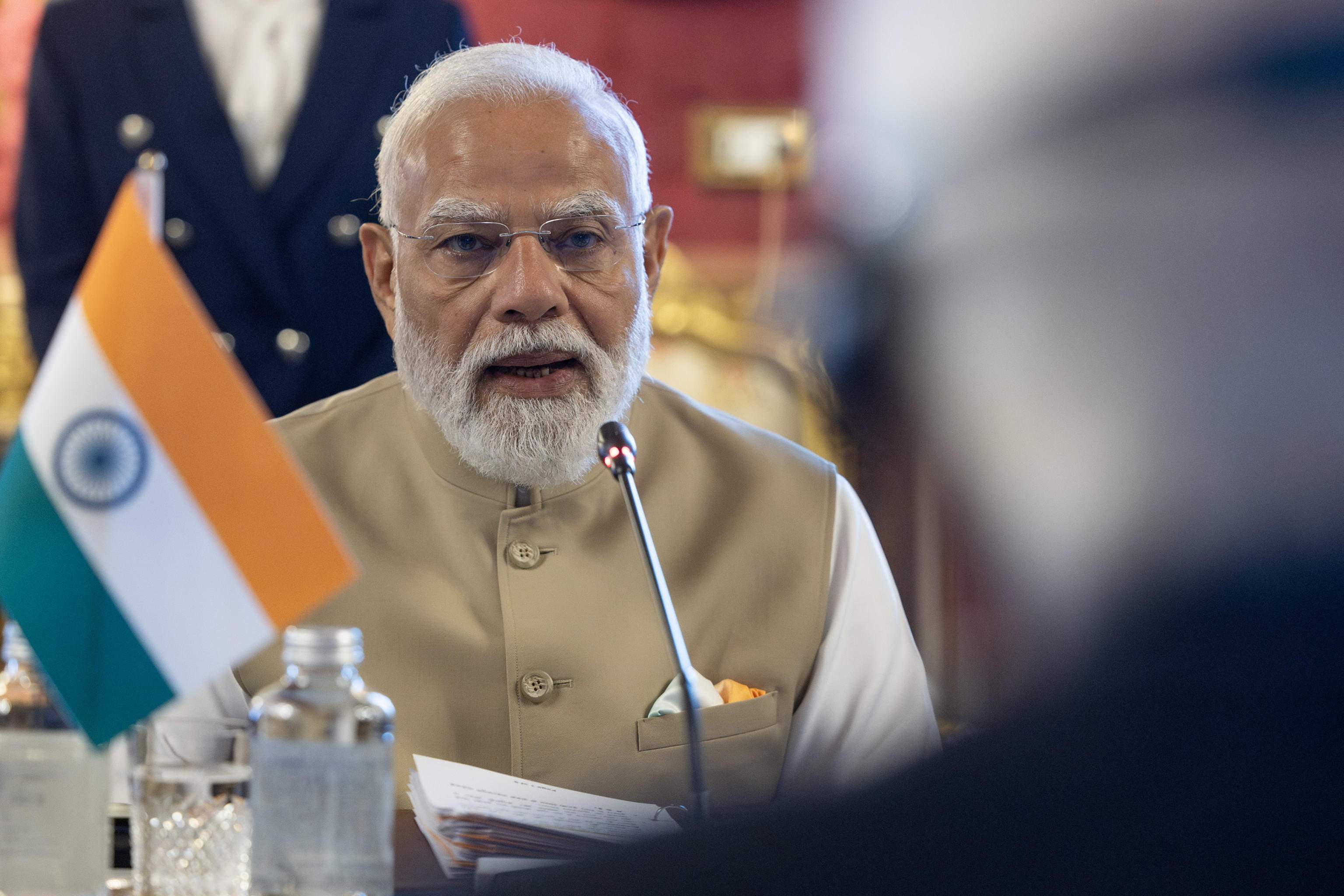 Meloni meets Indian Prime Minister Modi at Rome's Villa Pamphilj