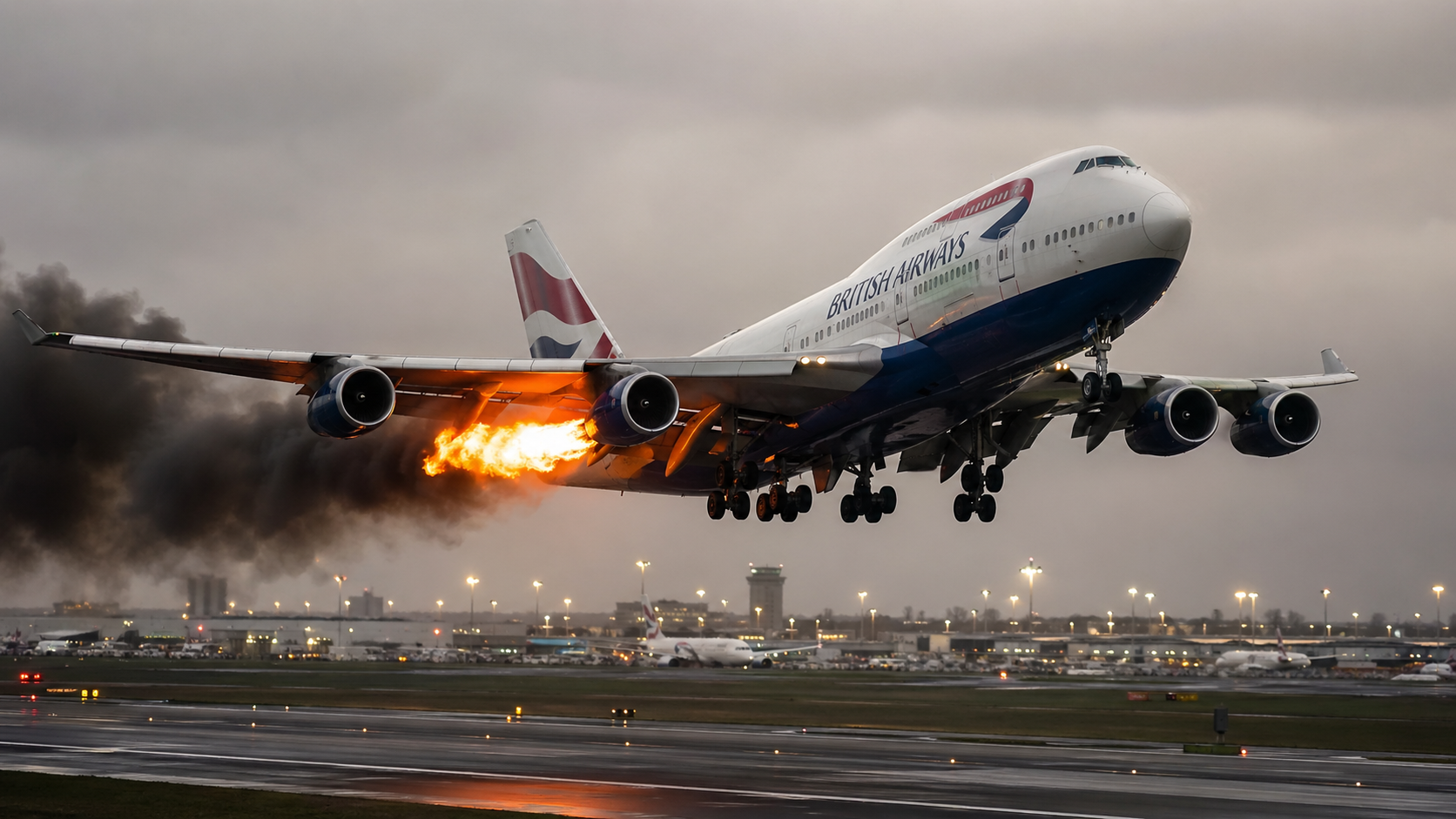 British Airways 268 burned seconds after takeoff