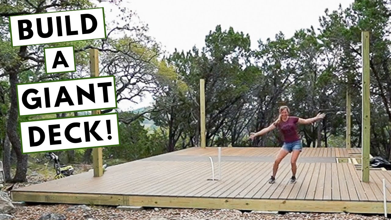 Build a stunning DIY floating deck for your outdoor kitchen