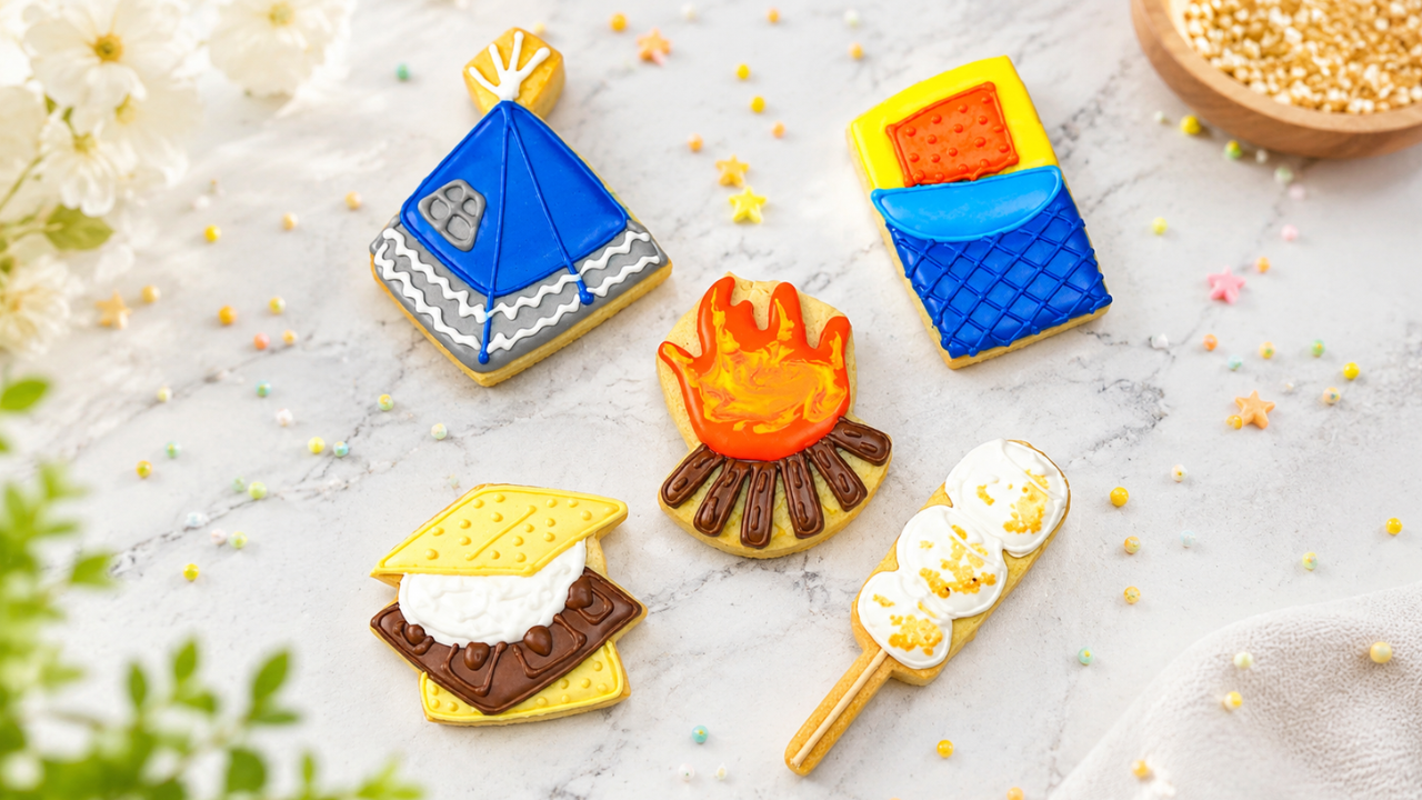 How to make camping theme cookies