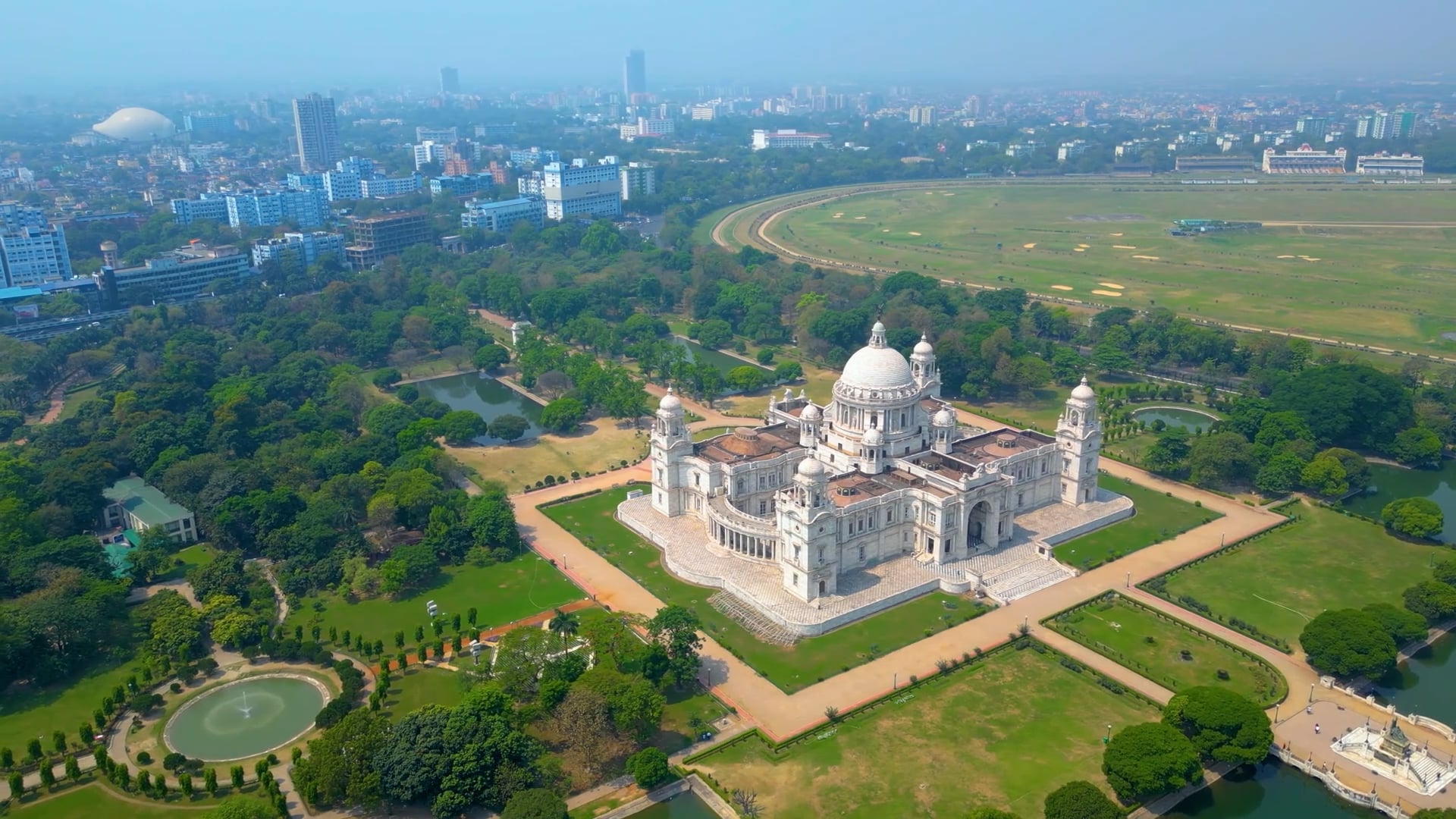 Incredible drone footage of Kolkata from Howrah Bridge to Victoria Memorial