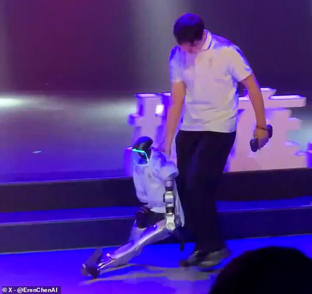 Watch the moment a dancing robot collapses mid-performance - before its ...