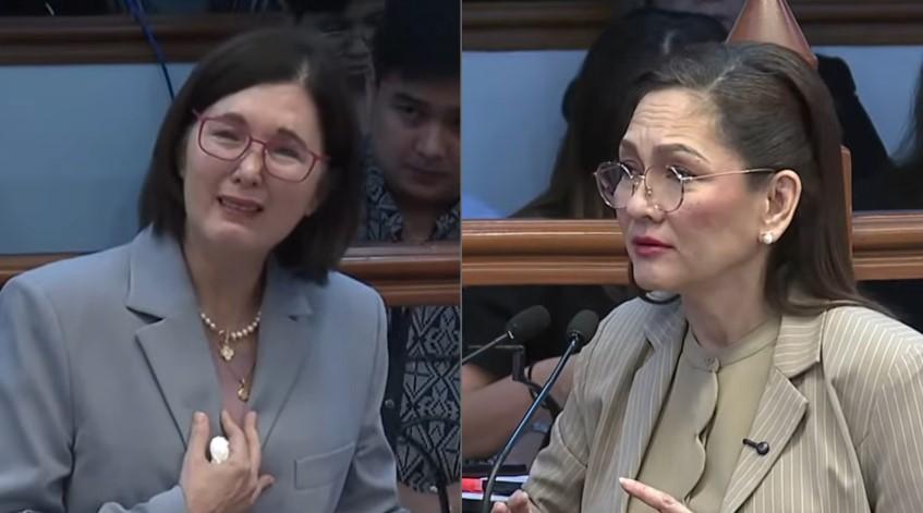 Pia Cayetano turns emotional as Hontiveros questions Senate 'return to ...