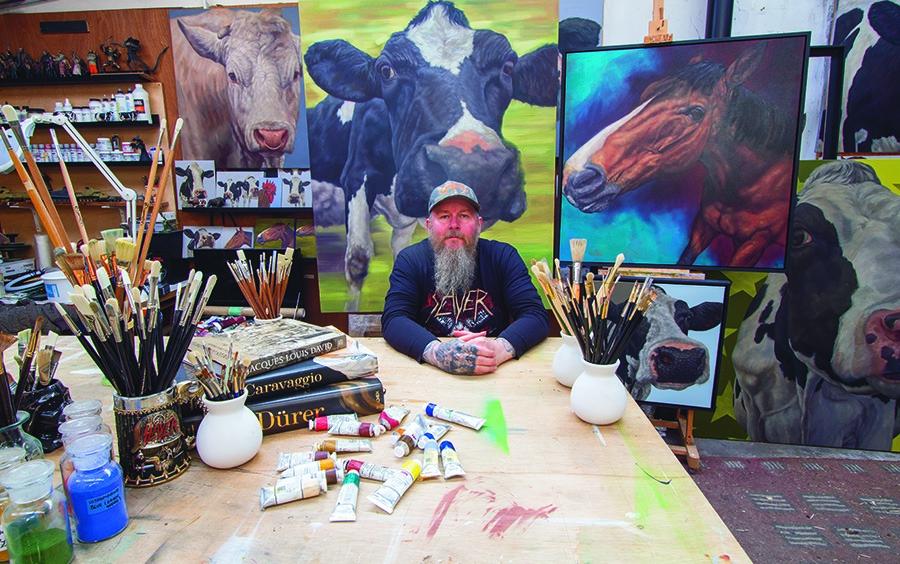 Ballymena artist Paul Bell celebrates 25 years of iconic cow paintings