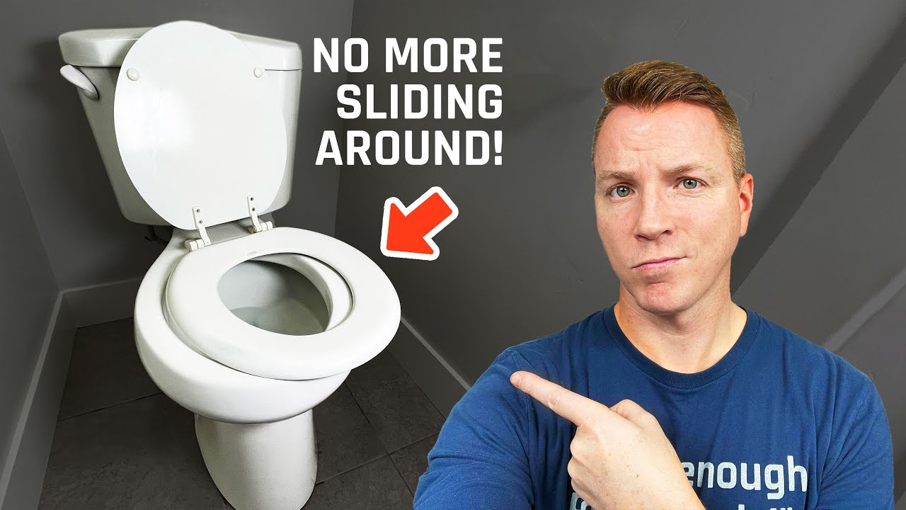 How to tighten or replace a toilet seat in 3 minutes
