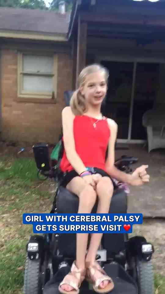 Girl with cerebral palsy surprised with emotional reunion with best friend