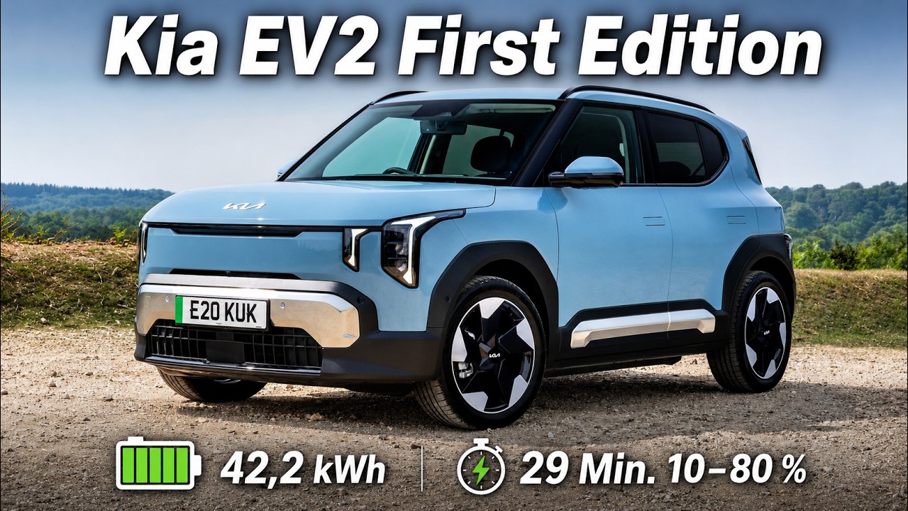 2026 Kia EV2 first edition in frost blue | Reichweite, Design, Innenraum