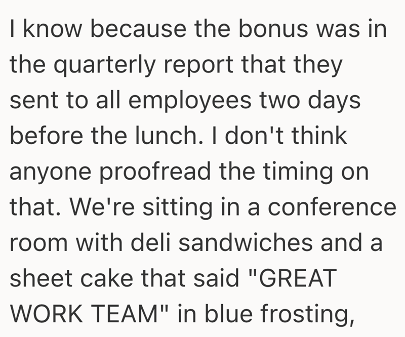 Company throws team lunch to celebrate record profits, give employees ...
