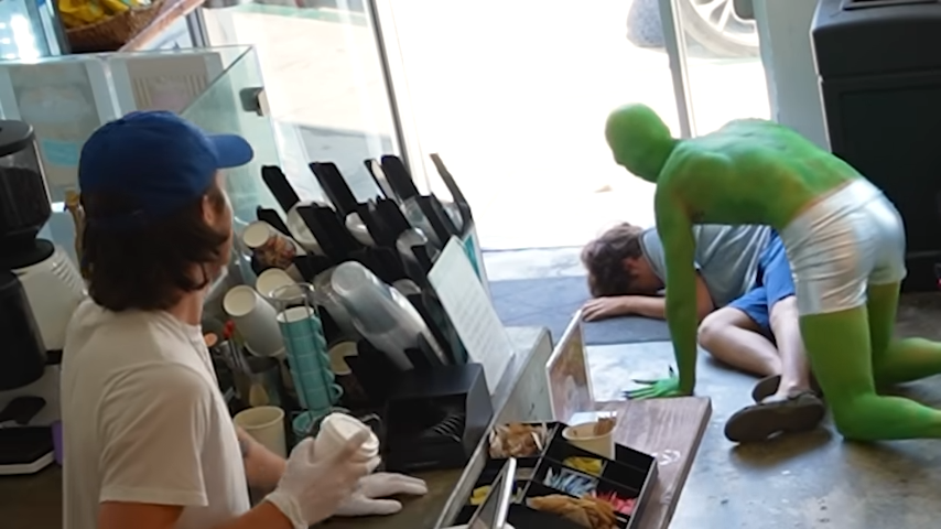 We staged an alien attack in a coffee shop with hidden cameras... it ...