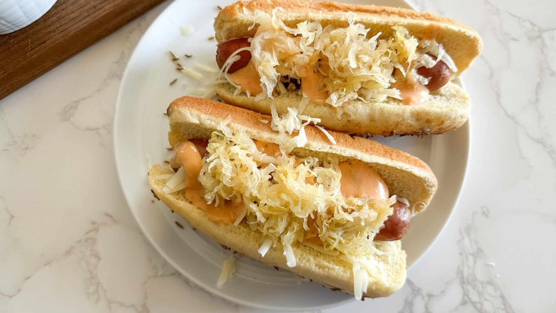 Easy Reuben brats recipe