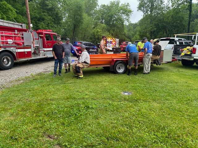 3 rescued from Indiana creek after vehicle swept away by flood waters