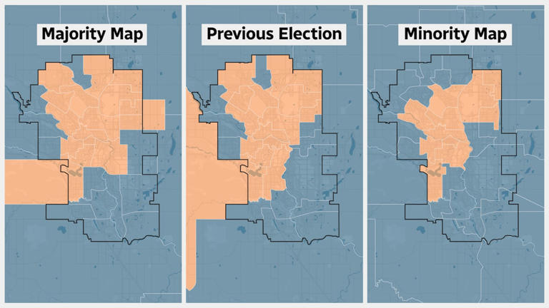CBC News mapped proposals of Alberta boundary changes to last election ...