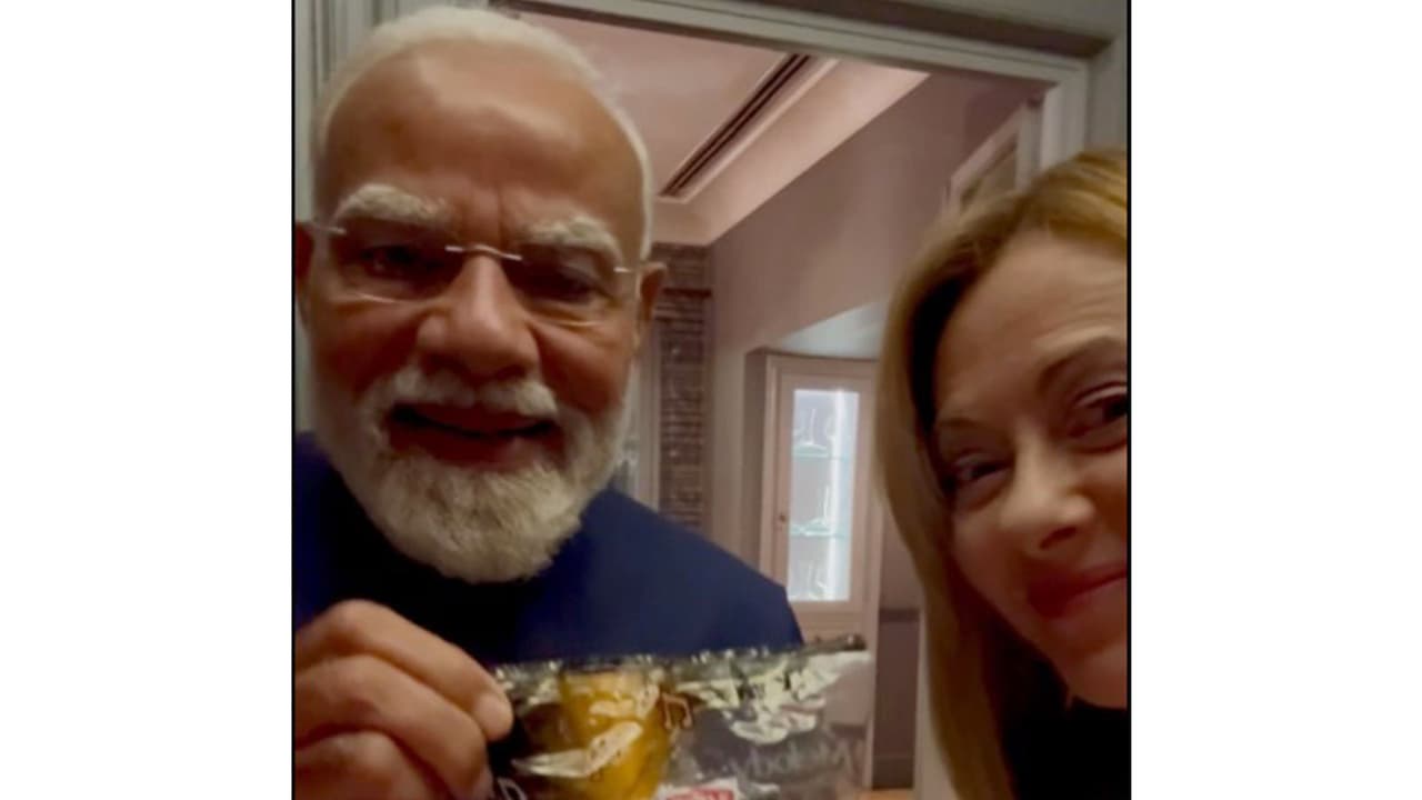 Modi-Meloni's 'melody' moment goes viral, hits 100 million views