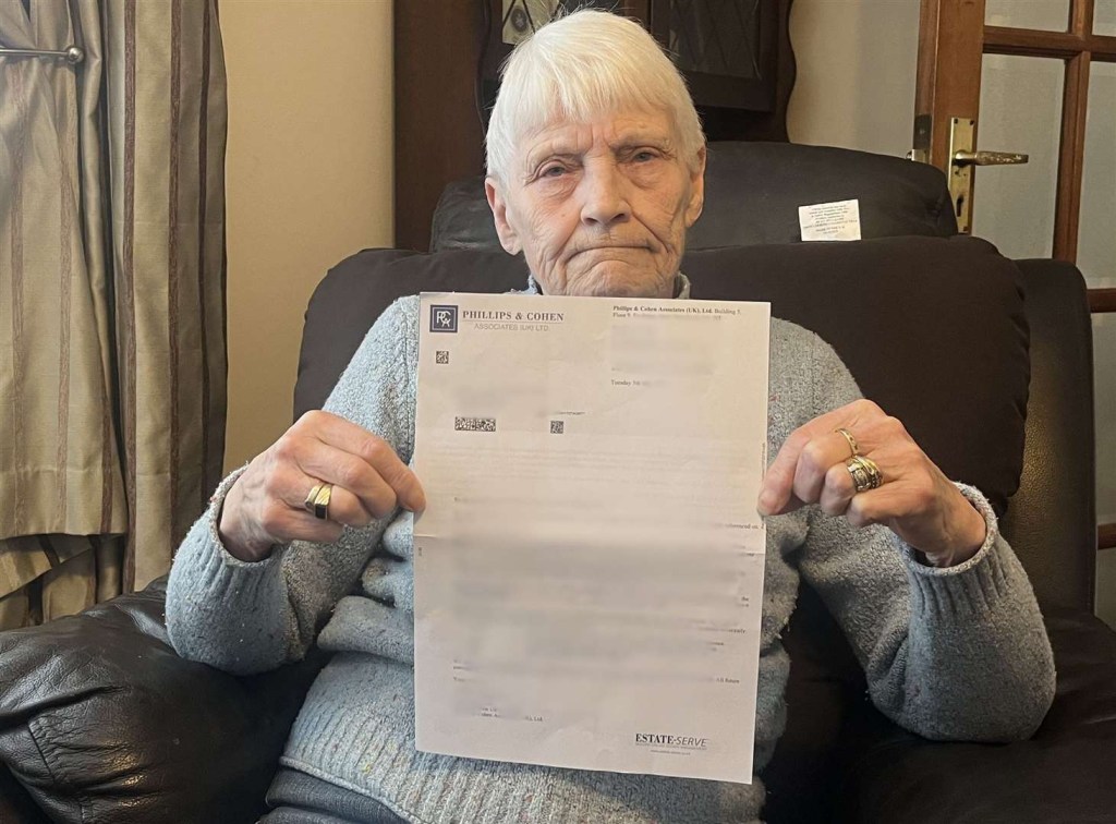 Great-grandmother wrongly declared dead in bailiff’s letter demanding £60