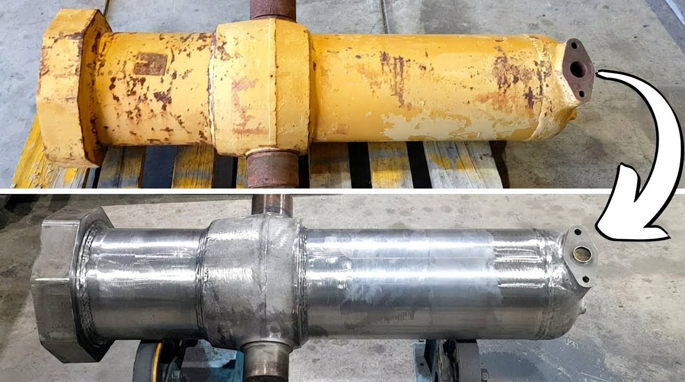 CAT 651 cylinder re-barrel