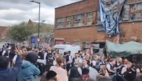 Squatters fight with police after warehouse owners tried to change the ...