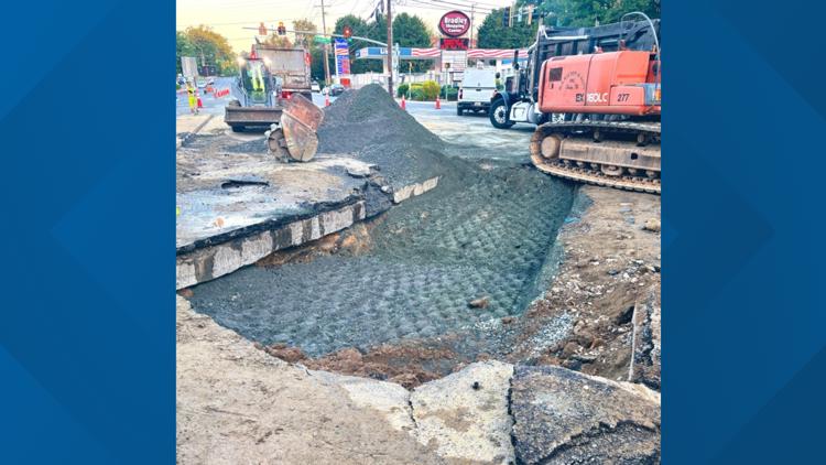 Portion of Bradley Blvd. expected to reopen Wednesday after water main ...